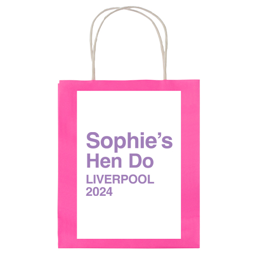 Personalised Hen Do Gift Bags - Over 40 Designs - From £0.50 | Printed ...