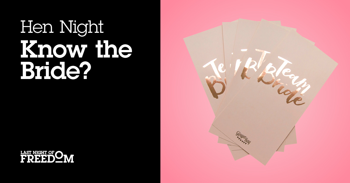 Fantastic Know The Bride Games For Hen Nights - 10 to choose from ...