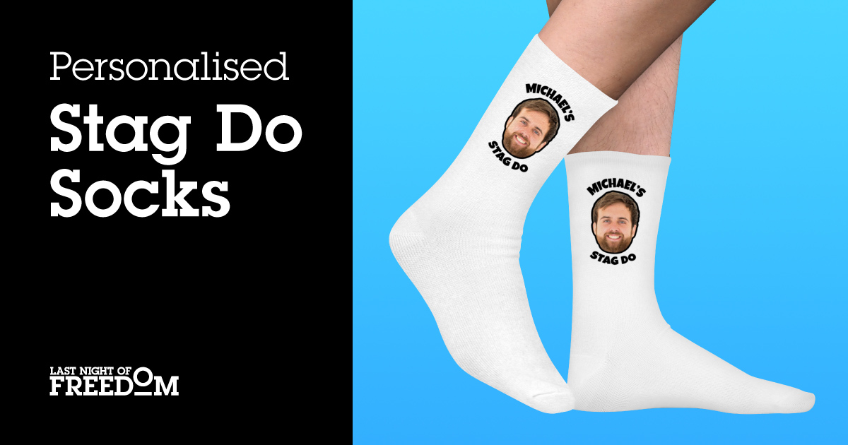 Personalised Stag Do Socks from £7.99 - Printed in 48hrs | Last Night ...