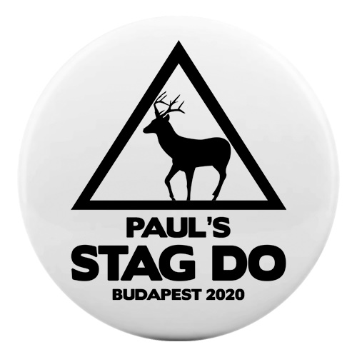 Personalised Stag Night Badges - 19 Designs - Printed in 48 Hours ...