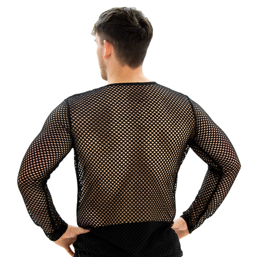 Black Fishnet Shirt - £19.99 - 15 In Stock - Last Night of Freedom
