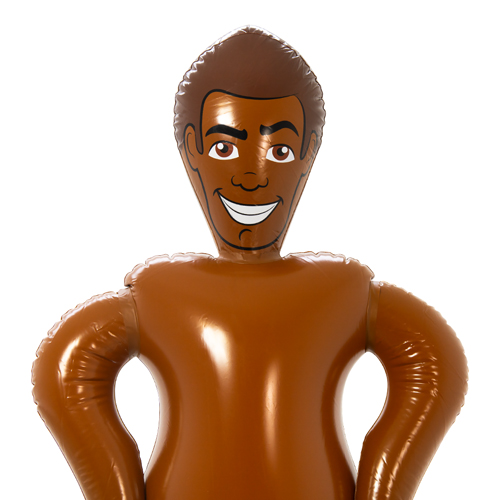 Jumbo Johnson 5 Foot Black Blow-up Man - £7.99 - 50+ In Stock - Last ...